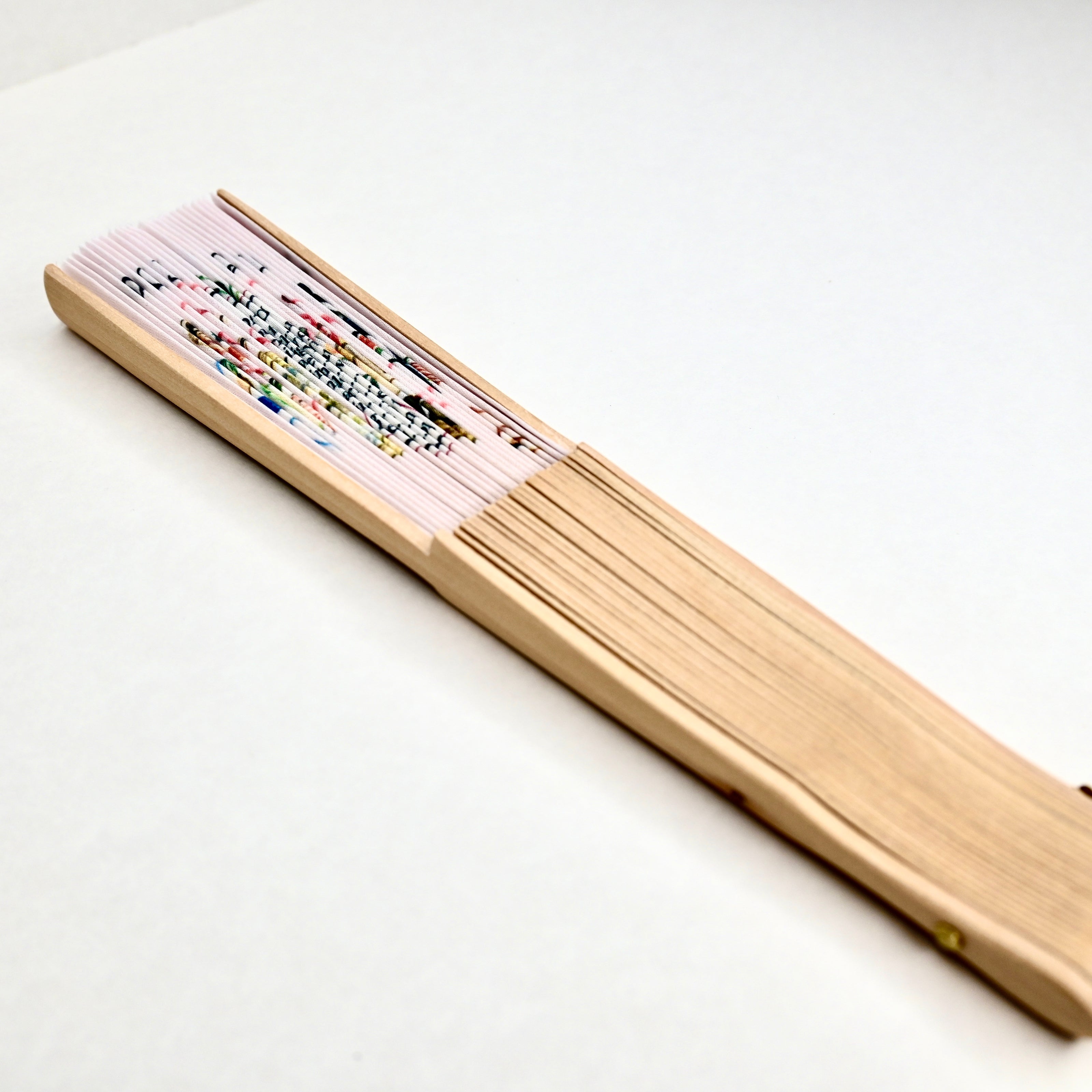 Regency Fabric and Wood Hand Fan - Jane Austen Gifts