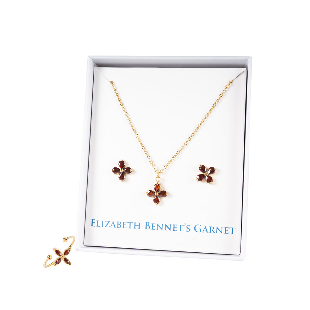 Elizabeth Bennet Necklace and Earring Set - Jane Austen Gifts