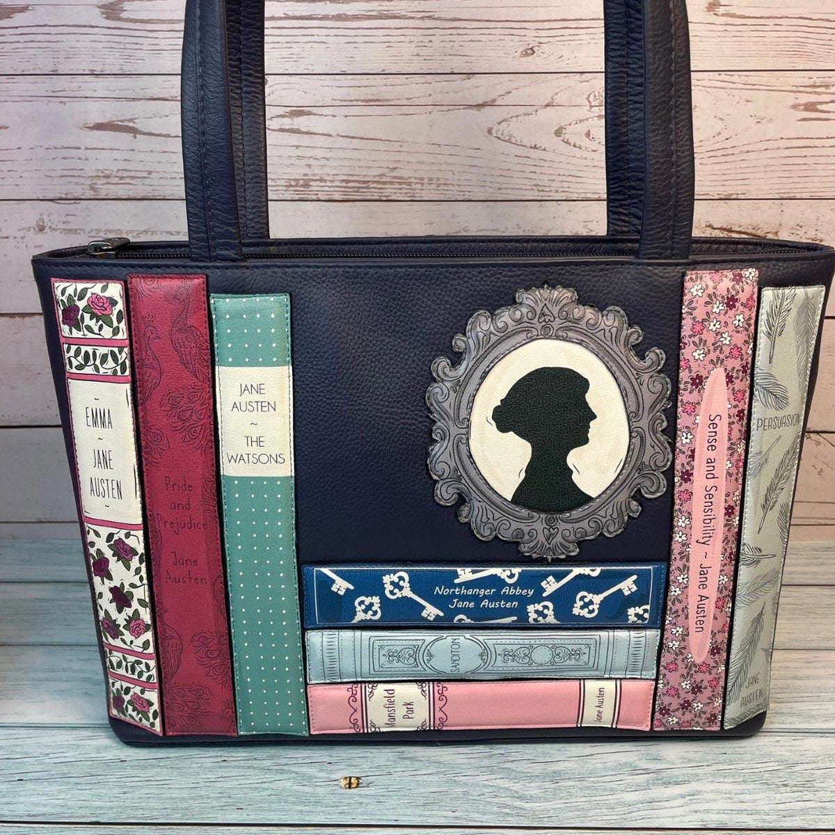 Jane Austen Books Design Shoulder Bag - Jane Austen Gifts