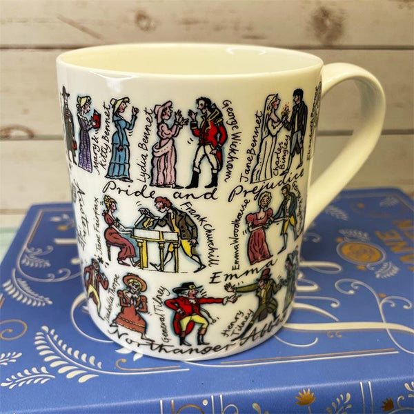 Jane Austen Characters Mug | Jane Austen Gifts - Jane Austen Gifts