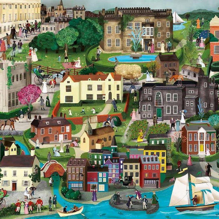The World of Jane Austen 1000-piece Jigsaw Puzzle - Jane Austen Gifts