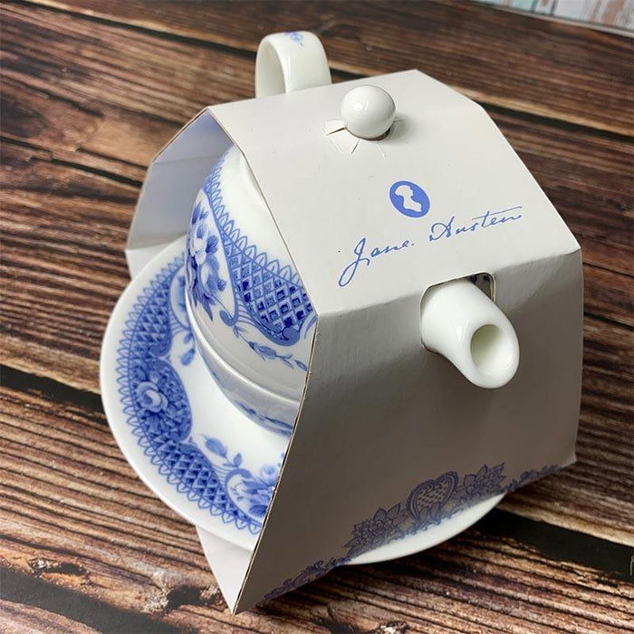 Bone China Tea Set For One - Jane Austen Netherfield Design | Exclusive ...