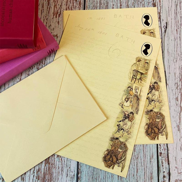 Jane Austen Writing Paper - Regency Border - Jane Austen Gifts